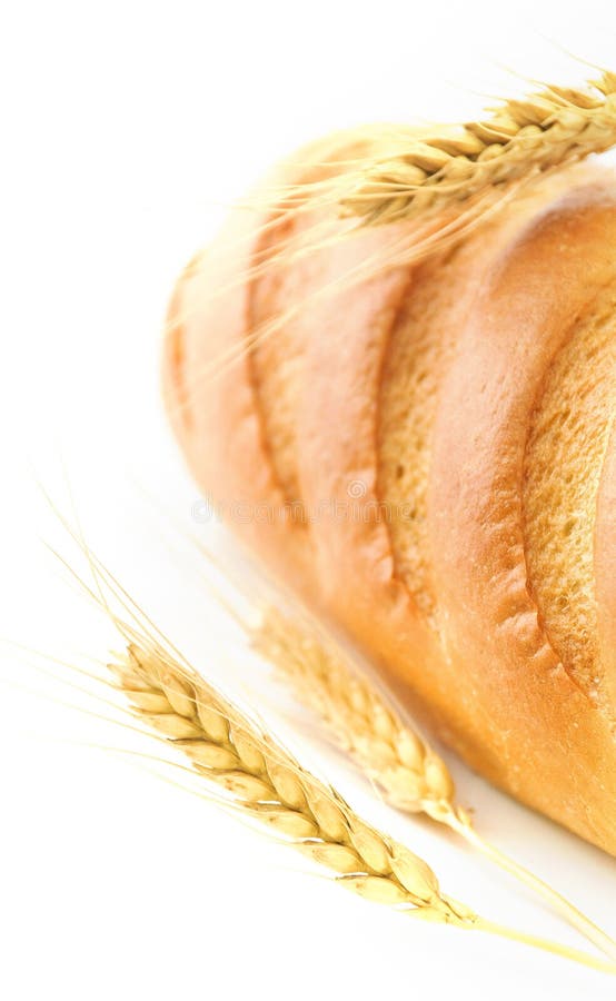 Peace of bread isolated stock image. Image of snack, isolated - 5715567
