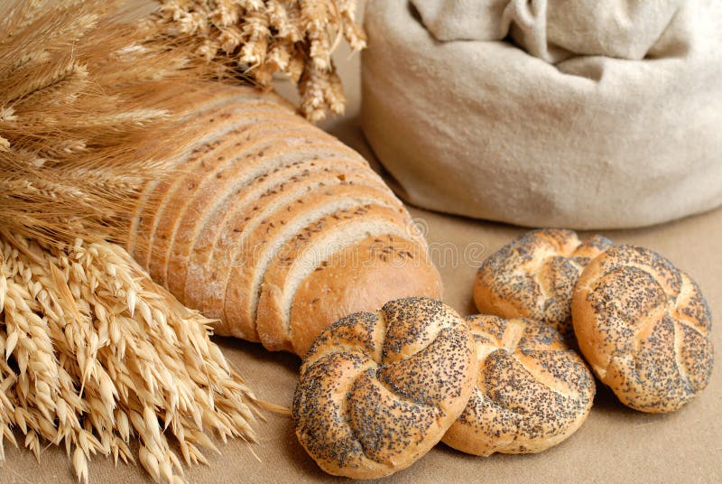 Bread stock photo. Image of bakery, basket, corn, wheat - 1828042