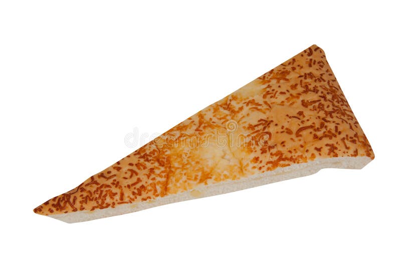 Fried Triangle Bread with Cheese and Butter Stock Photo - Image of ...
