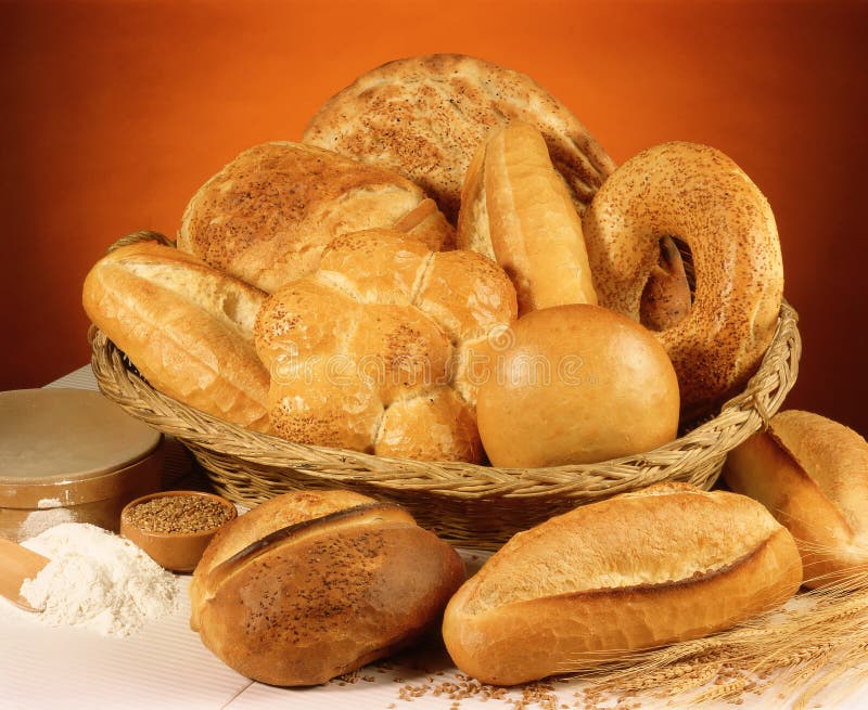 Basket of bread stock image. Image of gastronomy, delicious - 1766189