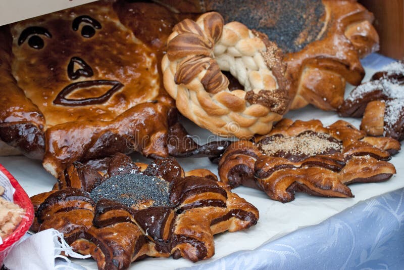 Different Bread Design Exposed on a Fair Stock Photo - Image of loaf ...