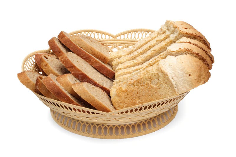 Bread Basket stock image. Image of angle, studio, horizontal - 6532433