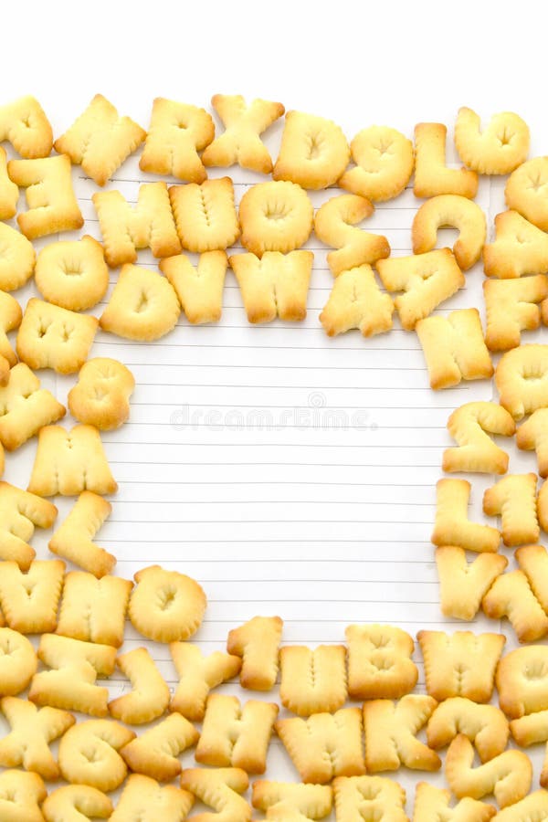 Bread alphabet frame stock photo. Image of english, biscuit - 32249430