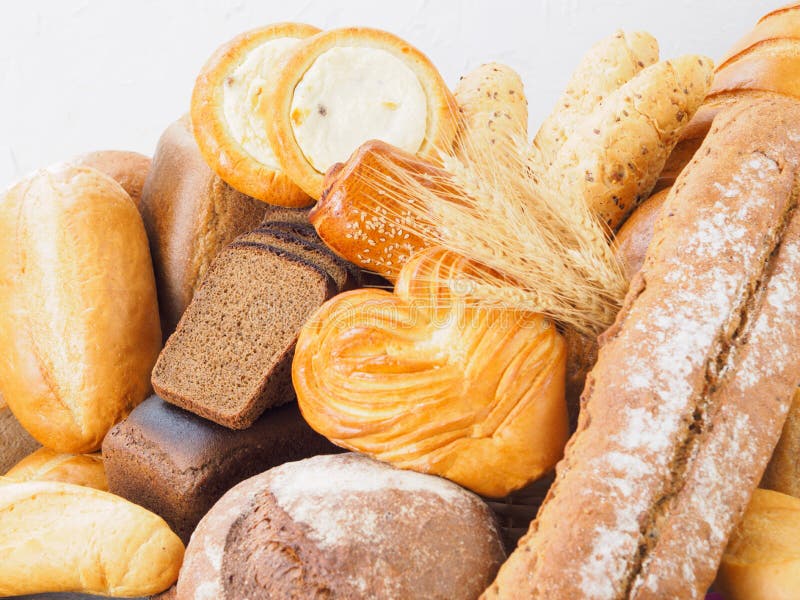 Bread assortment stock image. Image of organic, loaf - 95550381