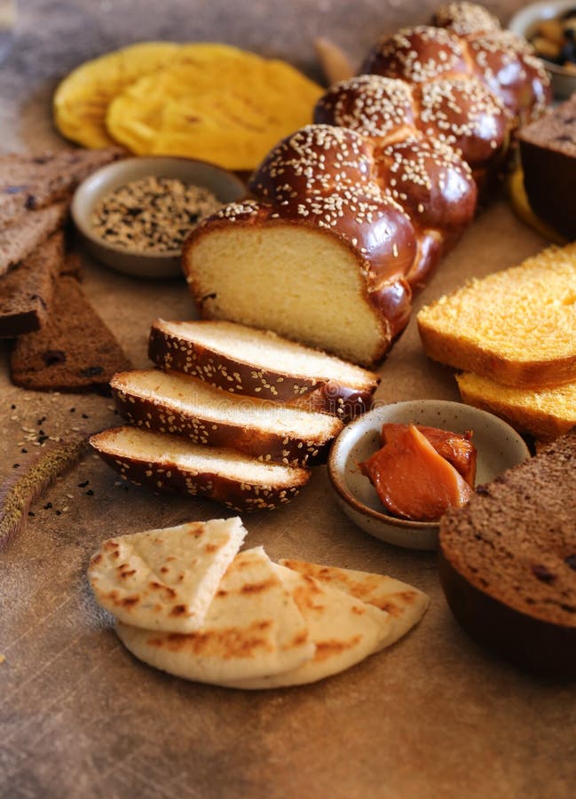 Bread assortment stock image. Image of seed, flour, bread - 218077603
