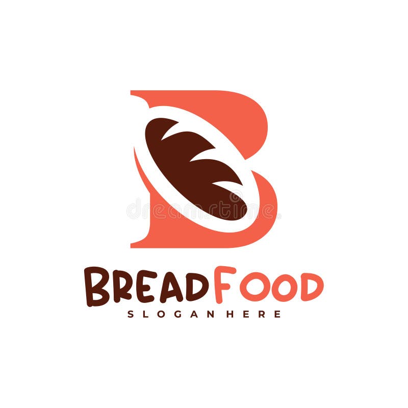 Bread with B Logo Vector Template, Creative Bread Fast Logo Design ...