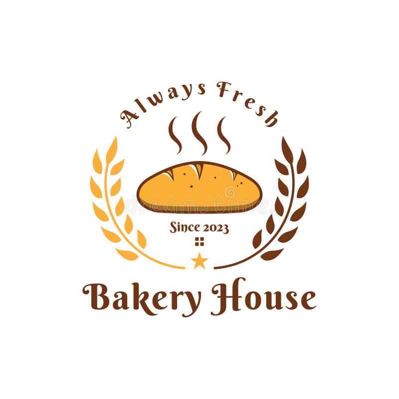 Bread Badge Template or Bread Logo Icon Stock Vector - Illustration of ...