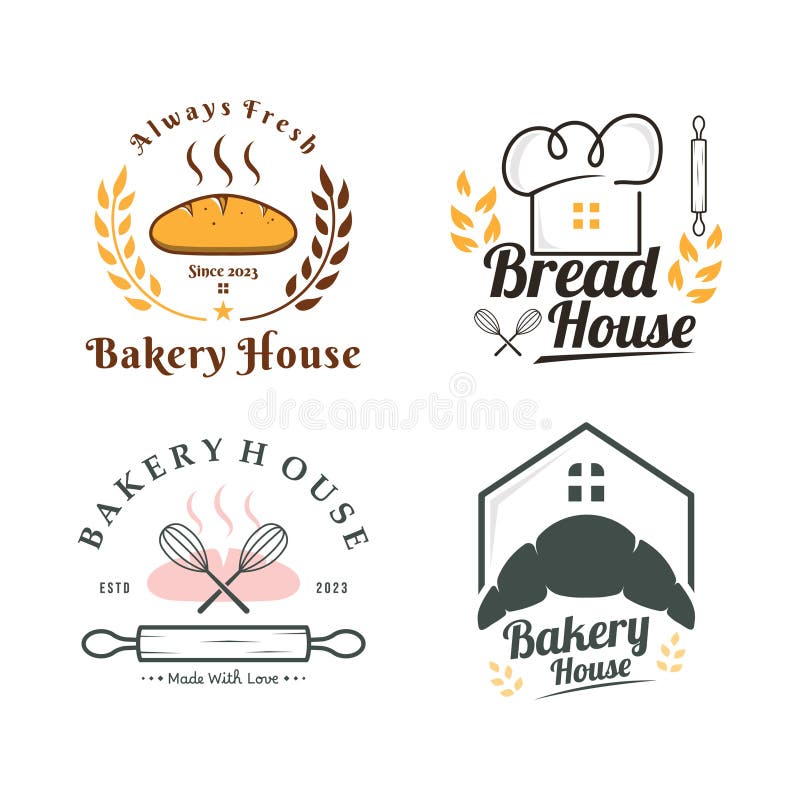 Bread Badge Template or Bread Logo Icon Stock Vector - Illustration of ...