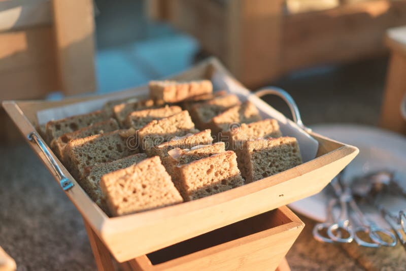Bread Baked in Butter for Breakfast. Stock Photo - Image of bread ...