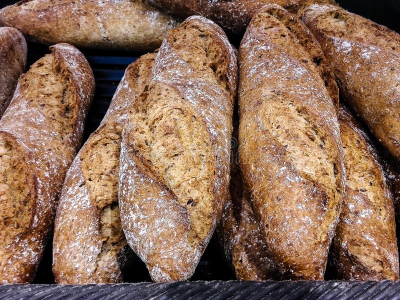 Bread Baked for Sale at the Local Bakery Stock Photo - Image of artisan ...