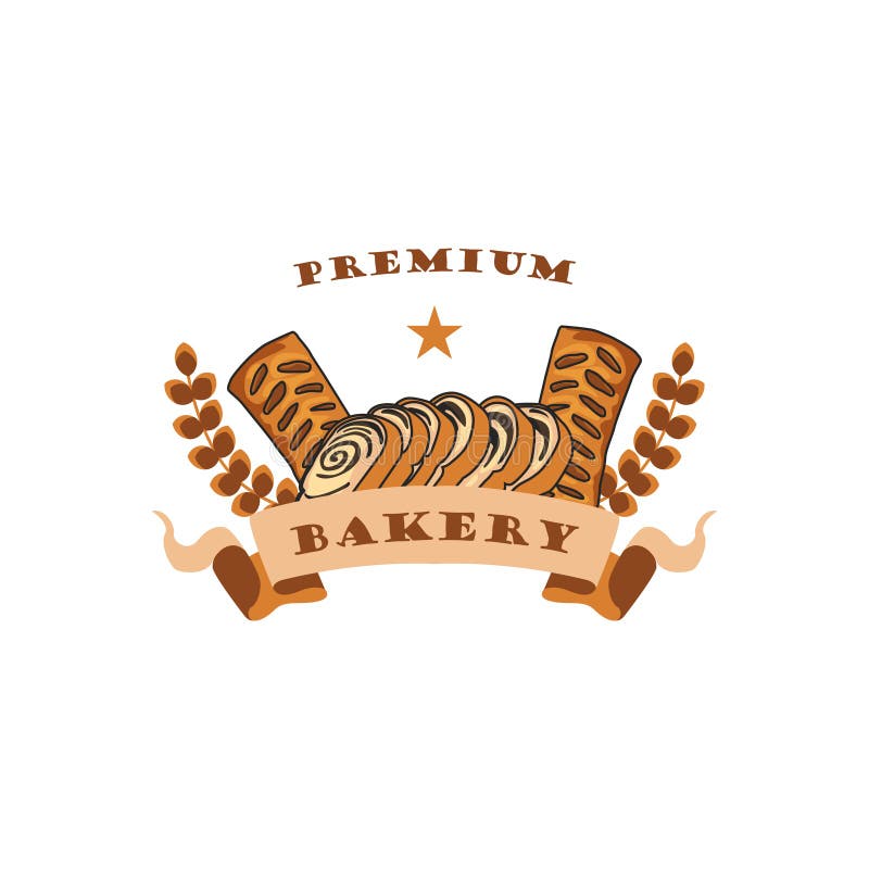 Bread and Bakery Logo Label Template Vector Design Stock Vector ...