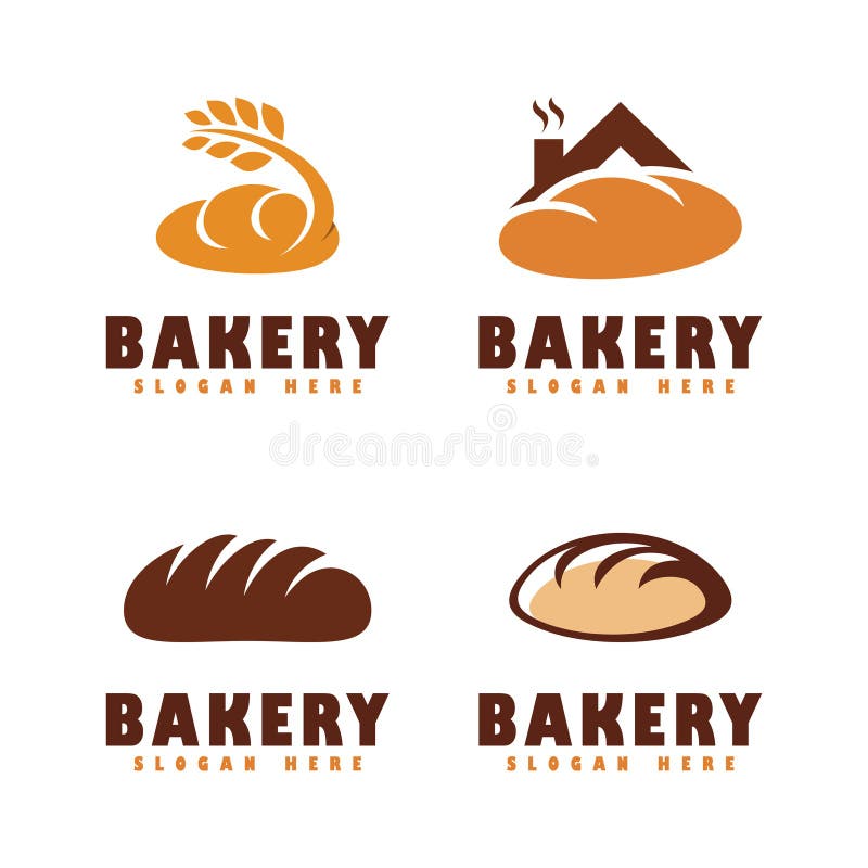 Bread or Bakery Logo Vector Design Stock Vector - Illustration of icon ...