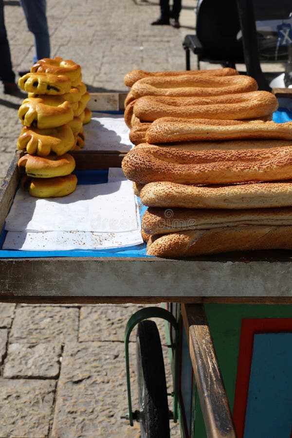 Bread And Bakery Products Sold In Jerusalem Stock Image Image Of Food Tourism 174340817