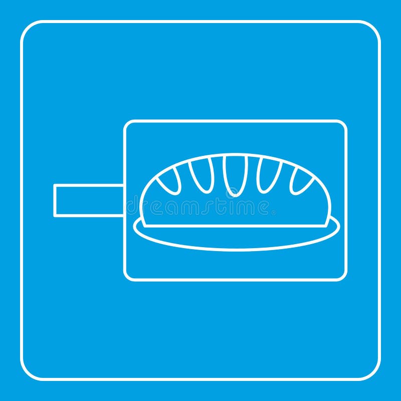 Bread baking icon outline stock vector. Illustration of object - 97734042