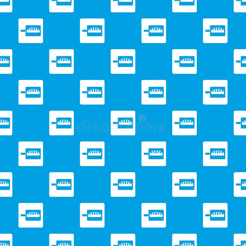 Bread Baking Pattern Seamless Blue Stock Vector - Illustration of brown ...