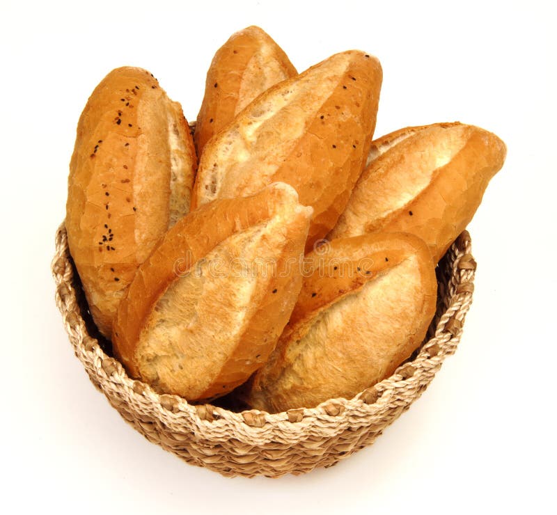 Bread Basket stock image. Image of angle, studio, horizontal - 6532433