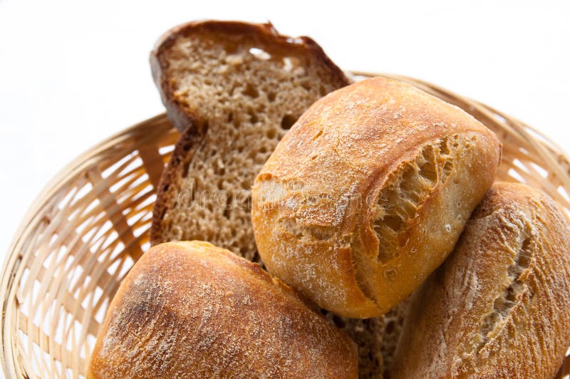 Bread in basket stock photo. Image of appetizing, delicious - 18691974