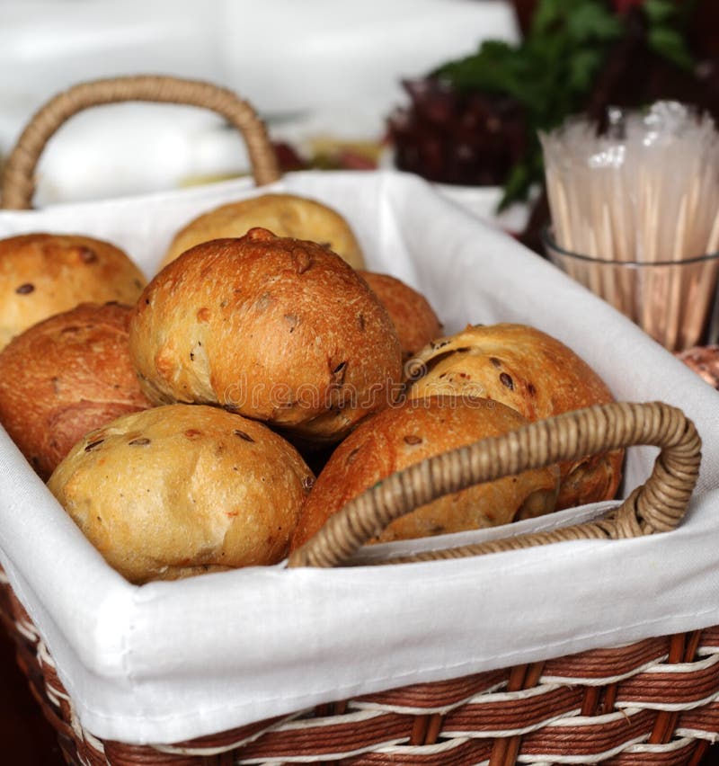 Bread Basket stock image. Image of snack, gourmet, basket - 5567811