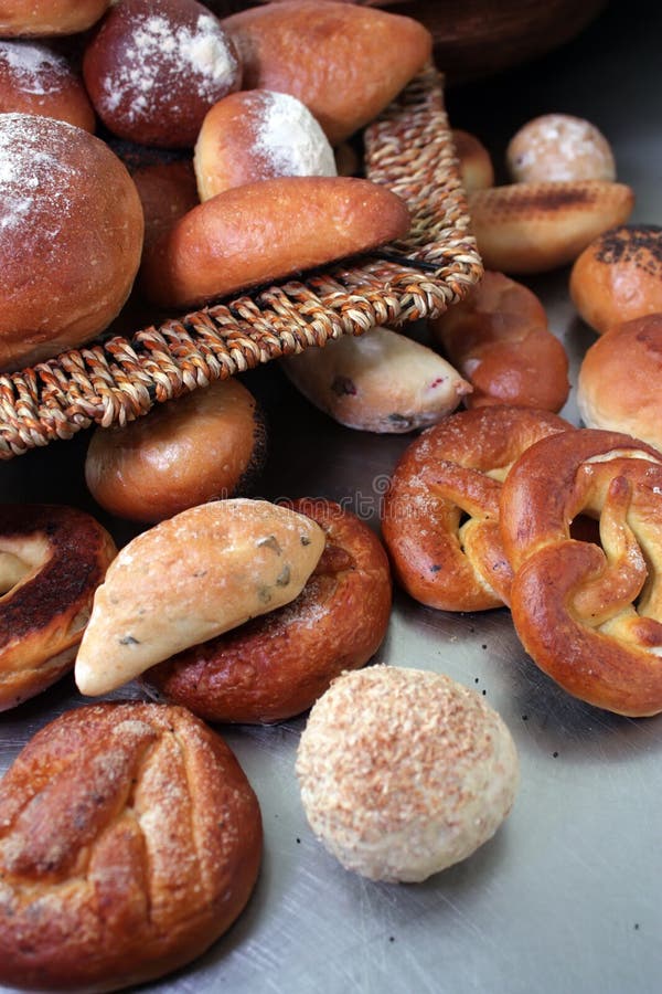 Bread basket stock photo. Image of cafe, bakery, basket - 9643350