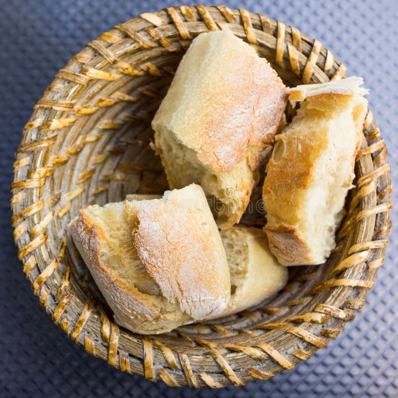 Bread in basket stock photo. Image of crust, diet, foodstuff - 38793888
