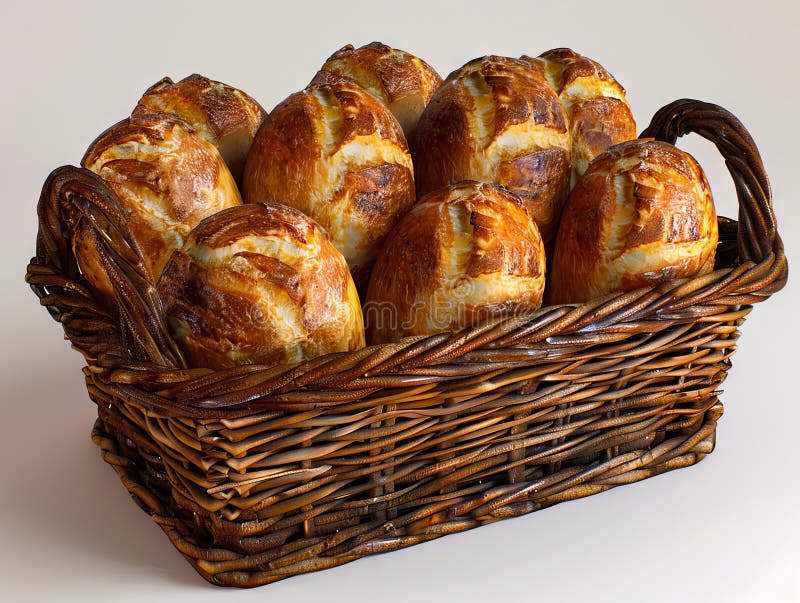 Bread in Basket - Bread in a Basket by Samuel Mcdonald Stock Photo ...