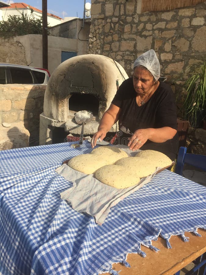 Lady Making Bread