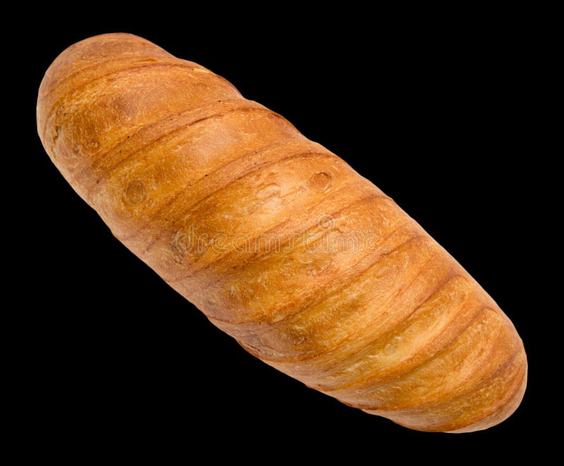 Bread on a Black Background Stock Photo - Image of dinner, flour: 101177350