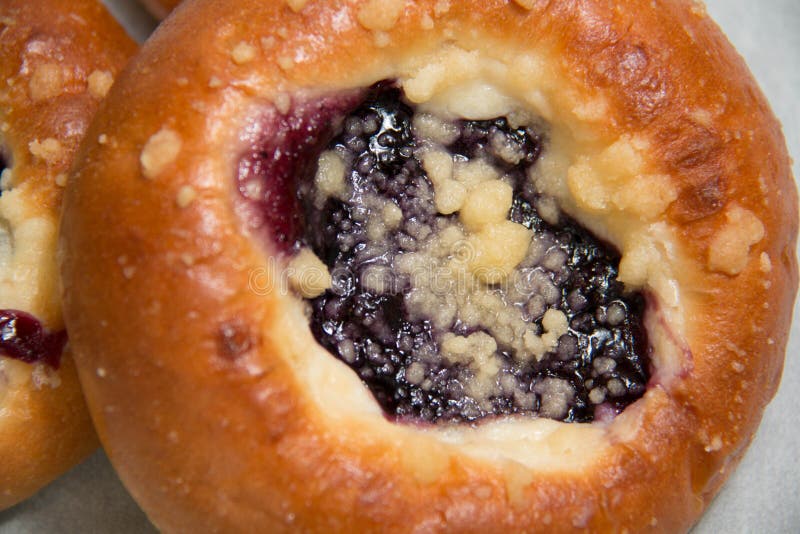 Bread with Blueberry Filling Stock Image - Image of blueberries, bread ...