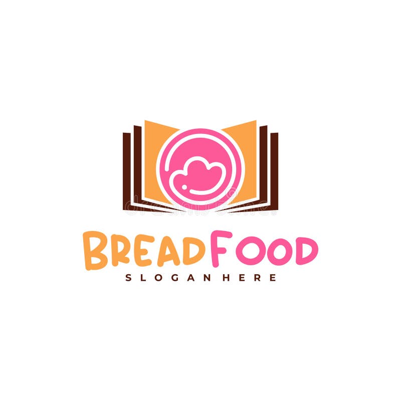 Bread Book Logo Vector Template, Creative Bread Logo Design Concepts Stock Vector - Illustration ...