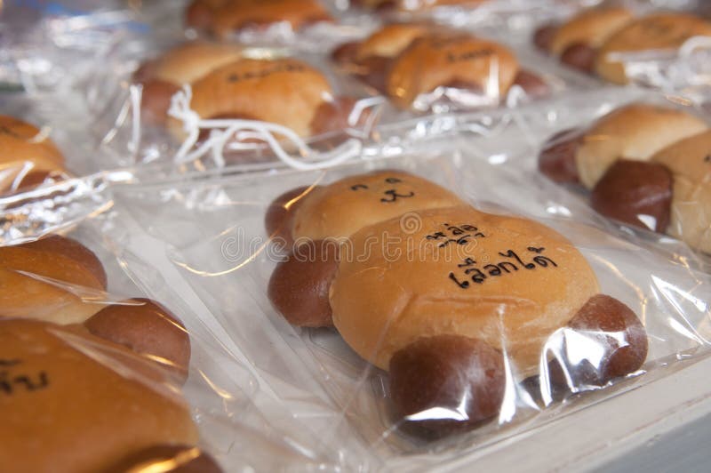 Bread in brown bear foam stock photo. Image of freshness - 18577504