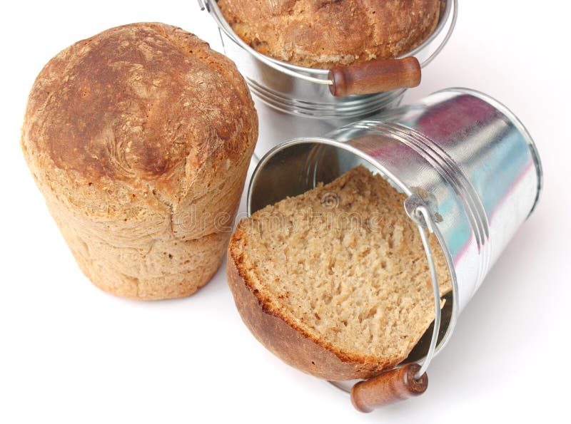 Bread in a bucket stock image. Image of bakery, baking - 38782257