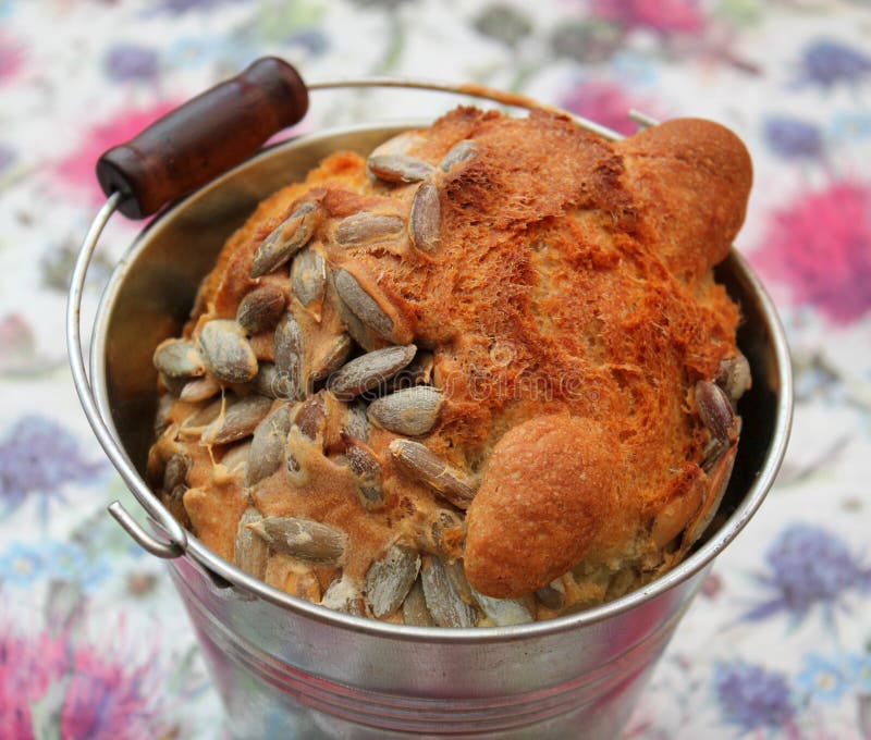 Bread in a bucket stock image. Image of food, corn, bakery - 93582021