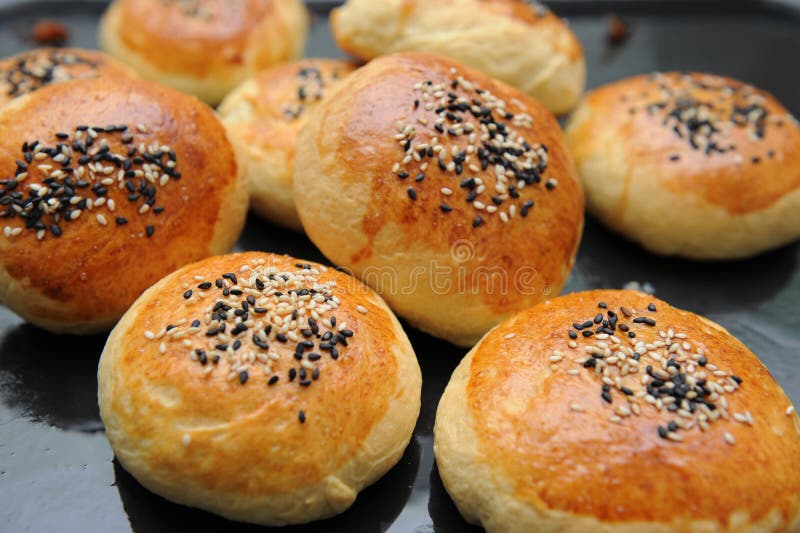 Bread Bun stock image. Image of sesame, breakfast, sweet - 17272127