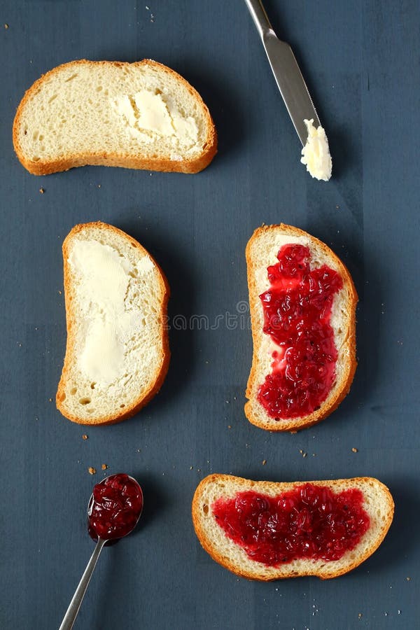 Bread with butter and jam stock image. Image of macro - 27670961 Bread with butter and jam stock image. Image of macro - 27670961