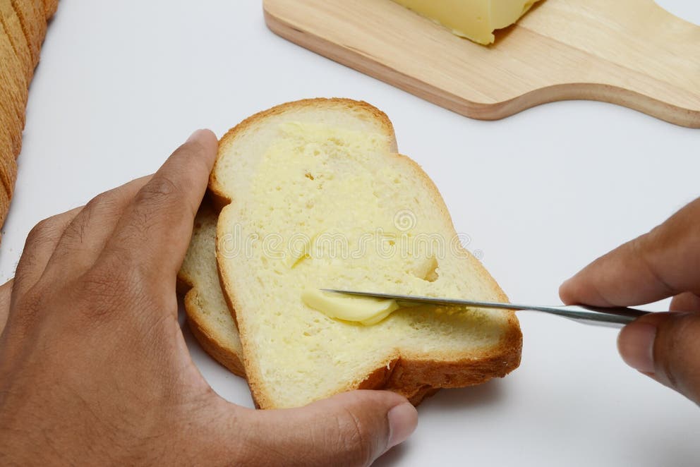 Bread and butter stock image. Image of kitchen, stack - 36373875