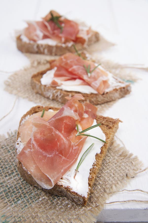 Bread, cheese and ham stock photo. Image of break, diet - 45704518