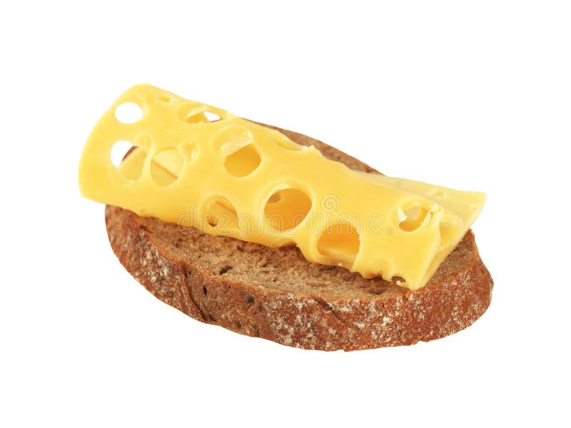 Bread and Swiss cheese stock image. Image of dairy, fiber - 22374155