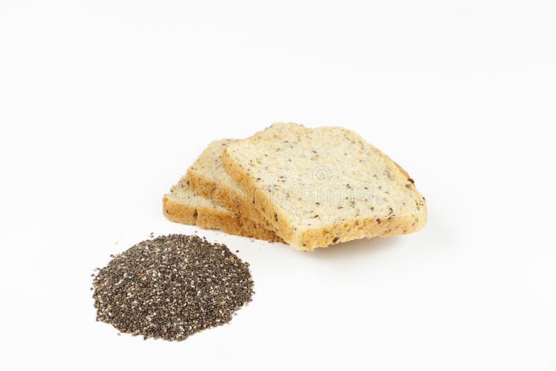 Bread with chia seeds stock photo. Image of seeds, breakfast - 189472478