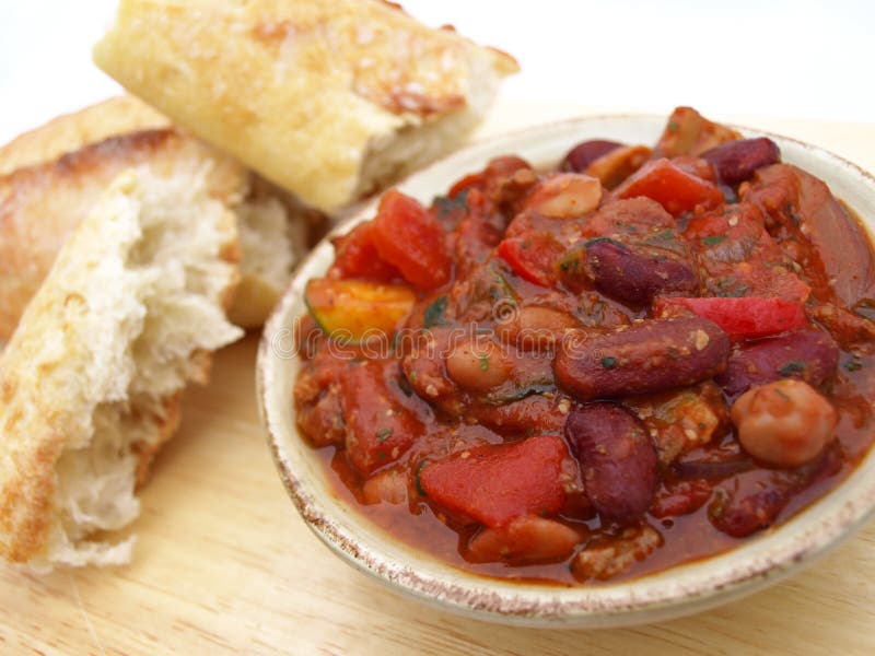 Bread and chili stock image. Image of delicious, dish - 11098375