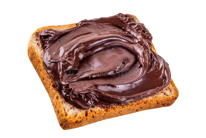 Bread with Chocolate Hazelnuts Paste Cream Stock Photo - Image of ...