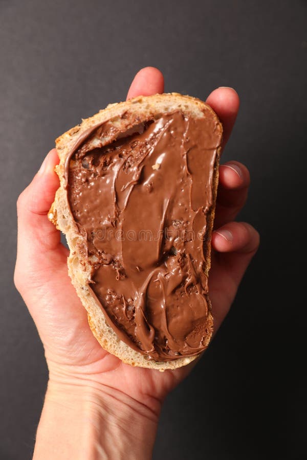 Bread and chocolate spread stock photo. Image of food - 39121698