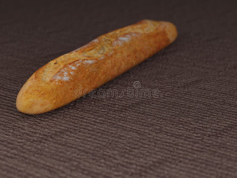 Bread Closeup Composition Traditional Baguette and Loaf Bakery Product ...