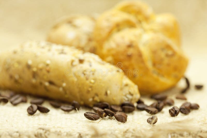 Bread and coffee stock image. Image of loaf, close, coffee - 13722029