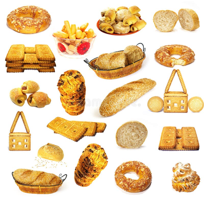 Bread collection stock photo. Image of biscuits, background - 3399384