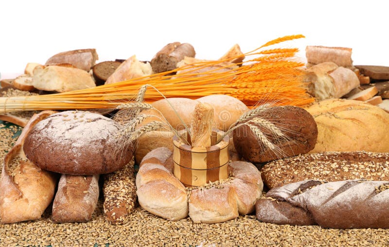 Bread composition. stock image. Image of assortment, cereal - 34120143