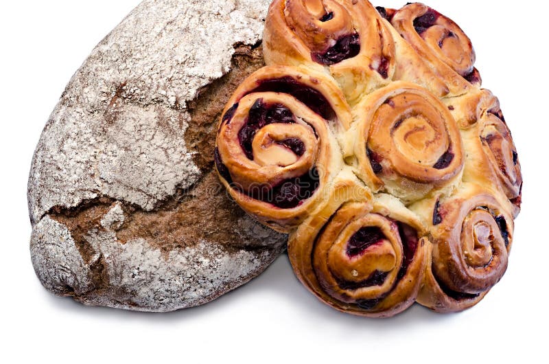 Bread and Cookies with Filling Stock Photo - Image of bakery, healthy ...