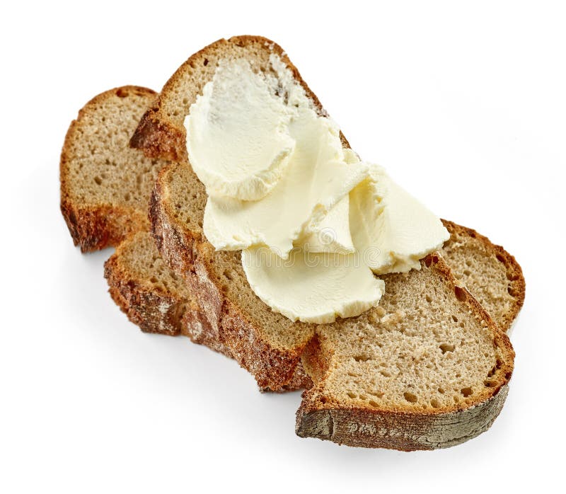 Bread with cream cheese stock image. Image of macro - 197623489