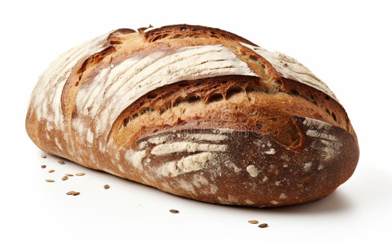 Bread Creation on White Background Stock Illustration - Illustration of ...