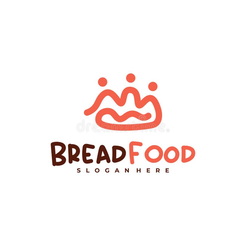 Bread Crown Logo Vector Template, Creative King Bread Logo Design ...