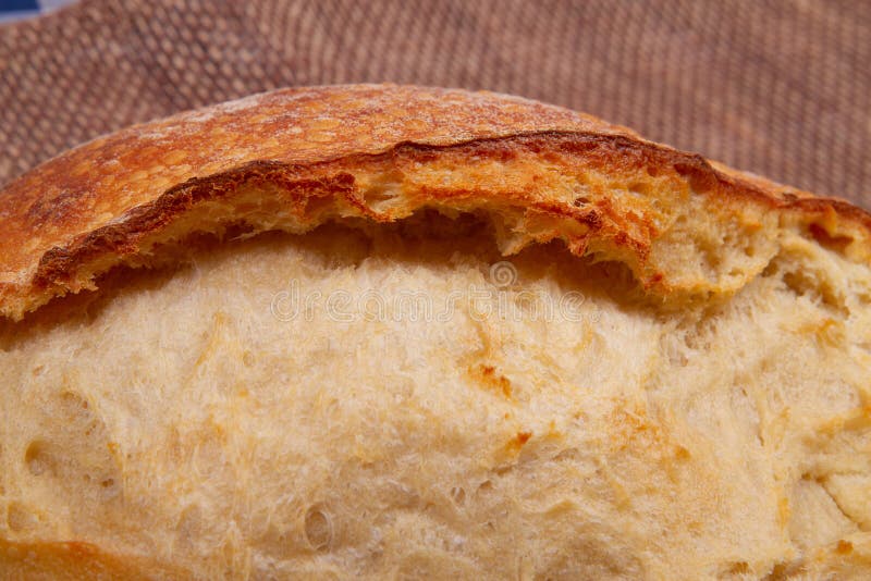 Bread crust close up stock photo. Image of food, roll - 208087450